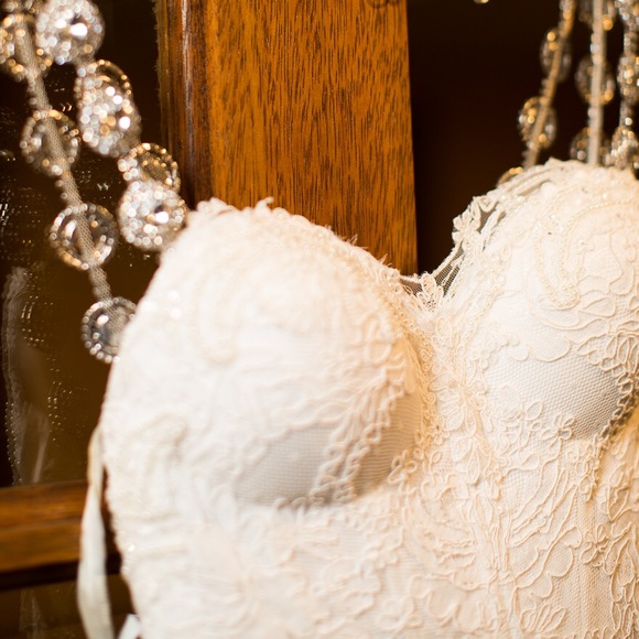 inbal Dror | Dresses | Inbal Dror Lace Wedding Dress Small Size | Poshmark